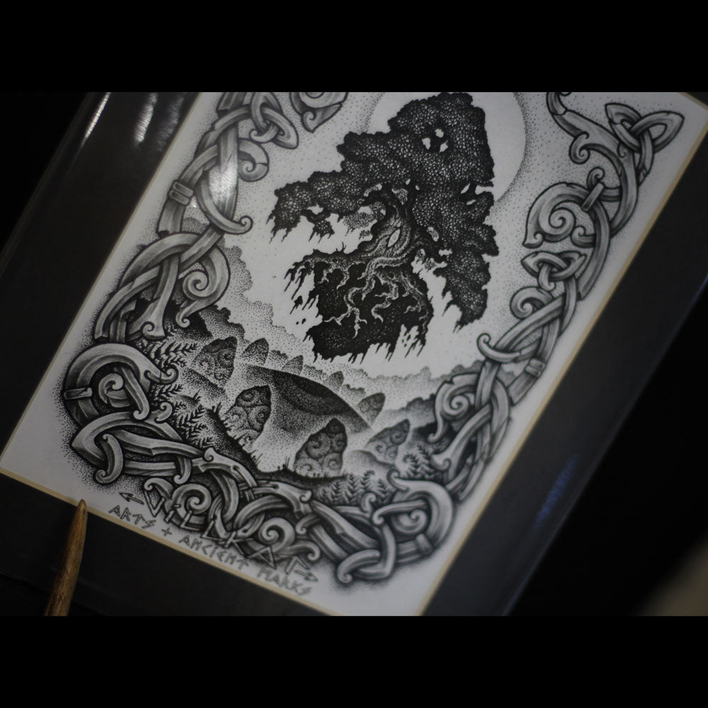 Floating Spirit Oak | Mounted Fine Art Print – Sacred Knot Shop